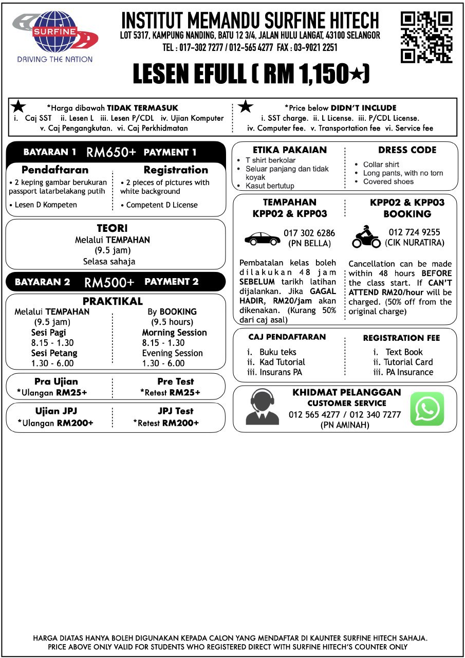 E-FULL License – Surfine Hitech